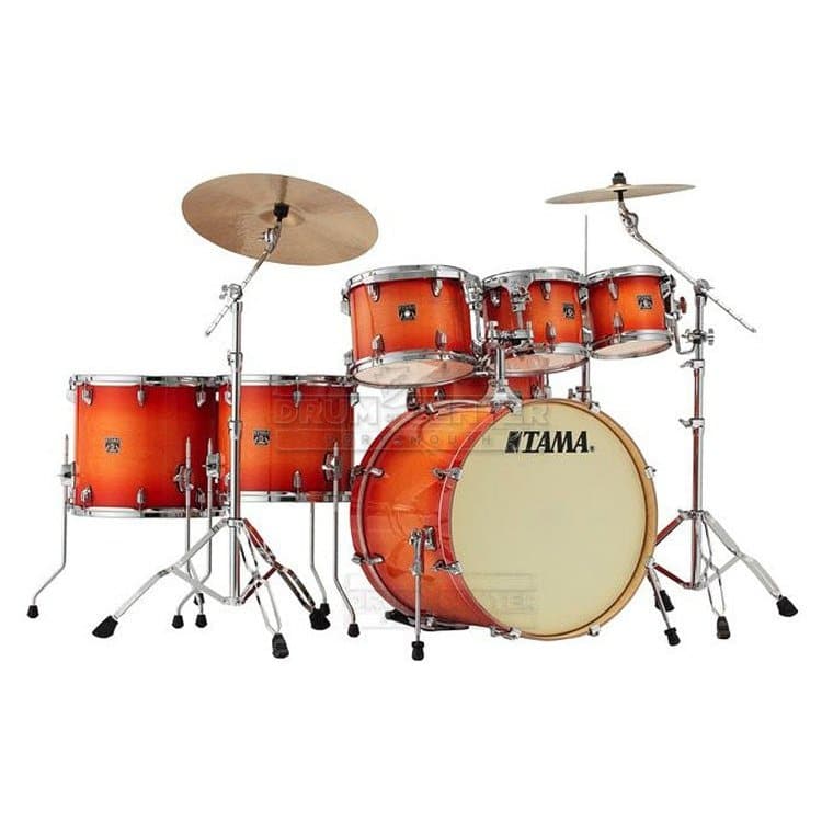 Tama Superstar Classic 7pc Drum Set Tangerine Lacquer Burst