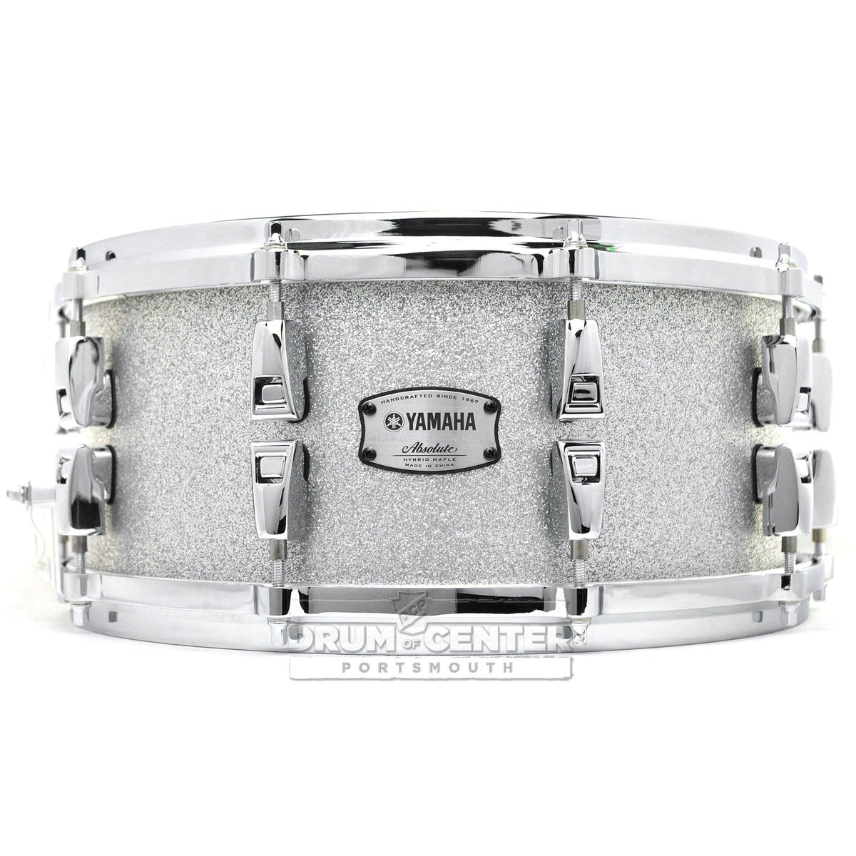 Yamaha Absolute Hybrid Maple Snare Drum 14x6 Silver Sparkle